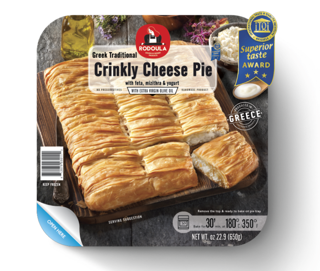 CRINKLY GREEK YOGURT PIE WITH GREEK YOGURT, FETA CHEESE & MIZITHRA ...